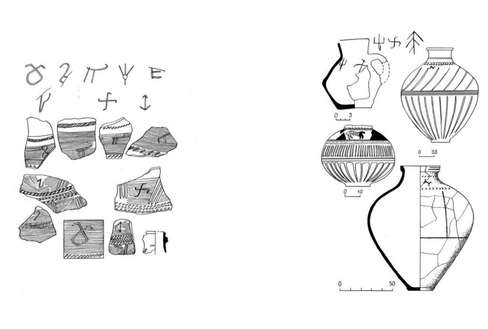 Signs of proto-georgian writing system territories of