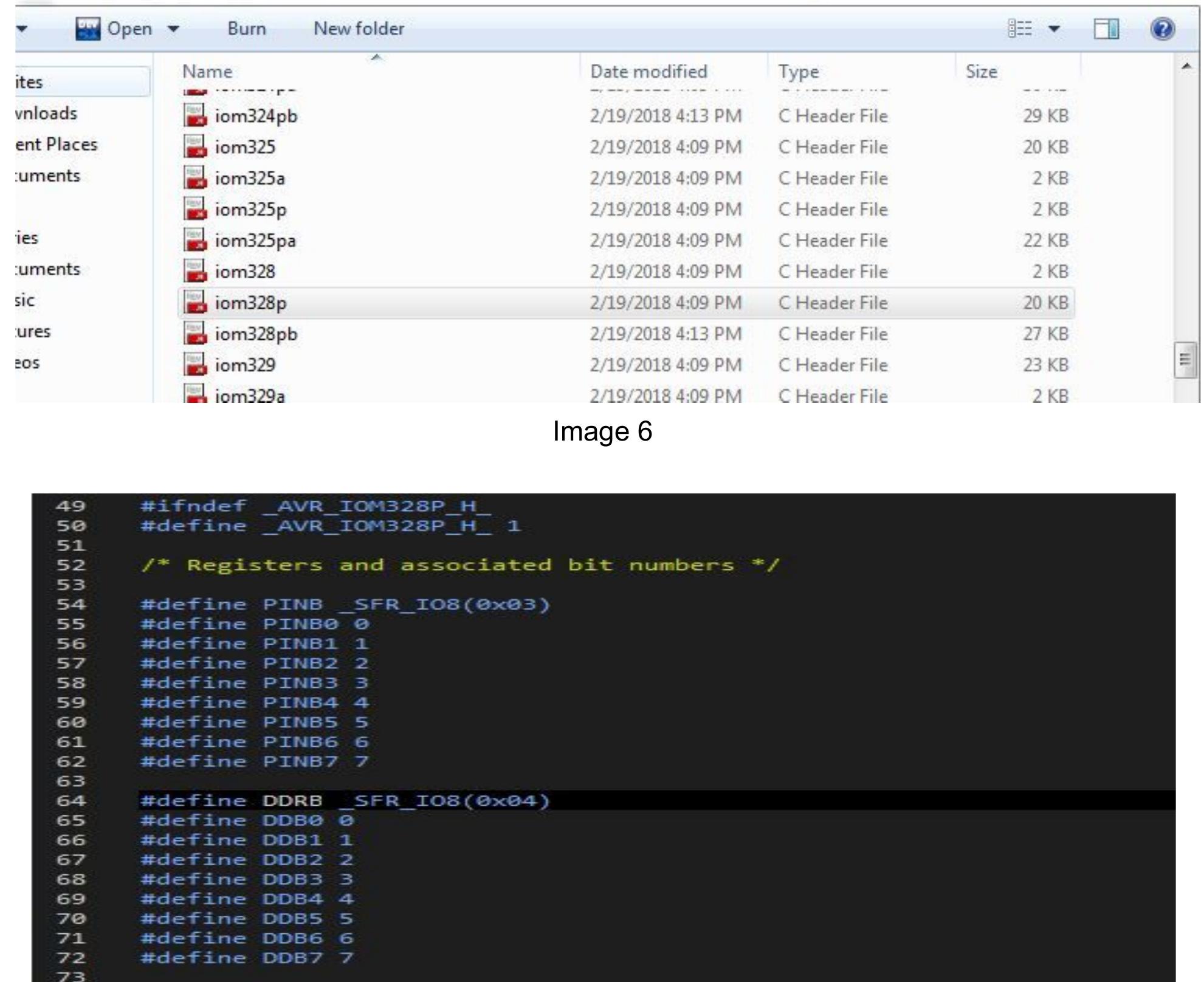 Figure 4 Register Level Coding Of Atmega328p