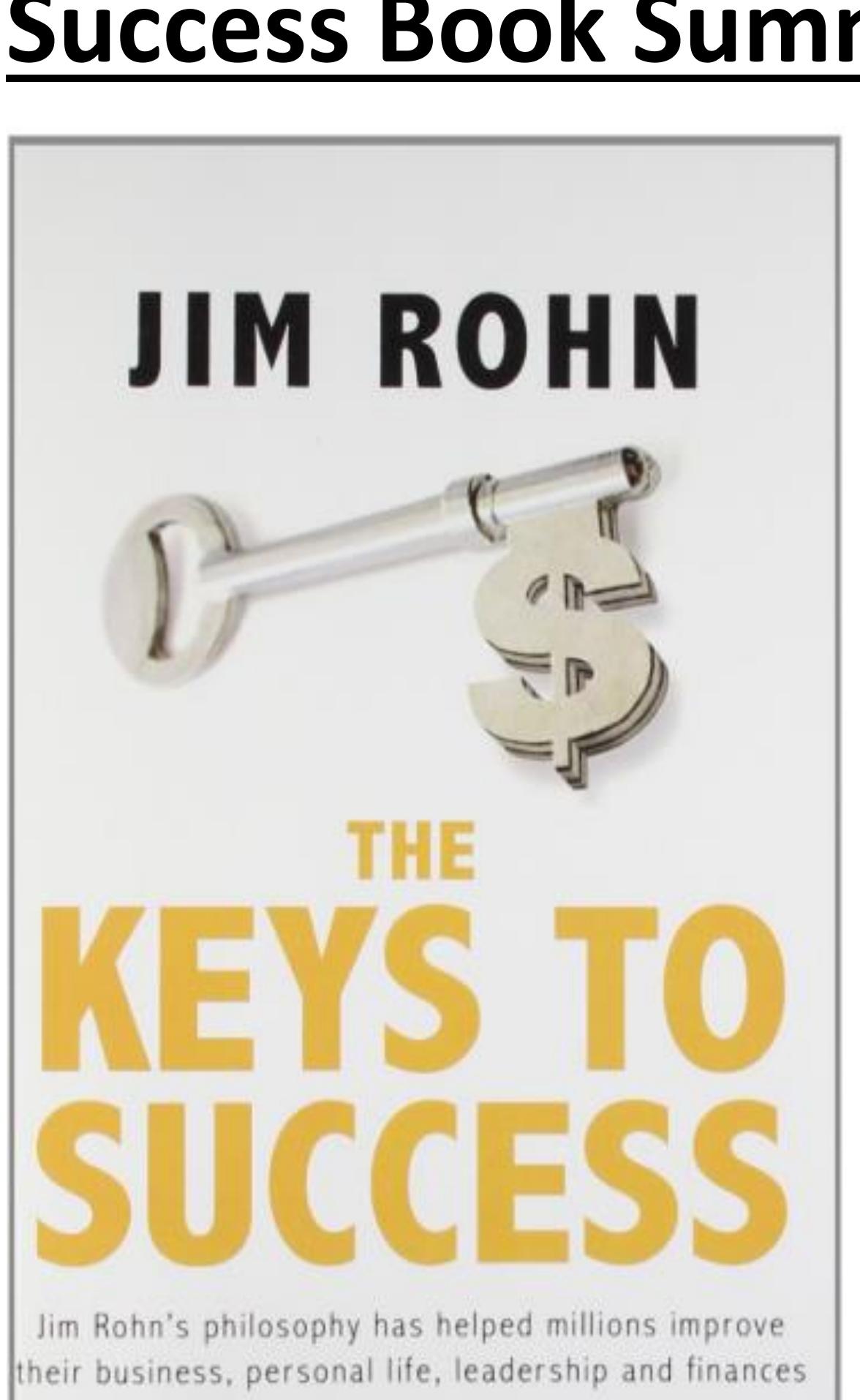 (PDF) Jim Rohn The Keys to Success