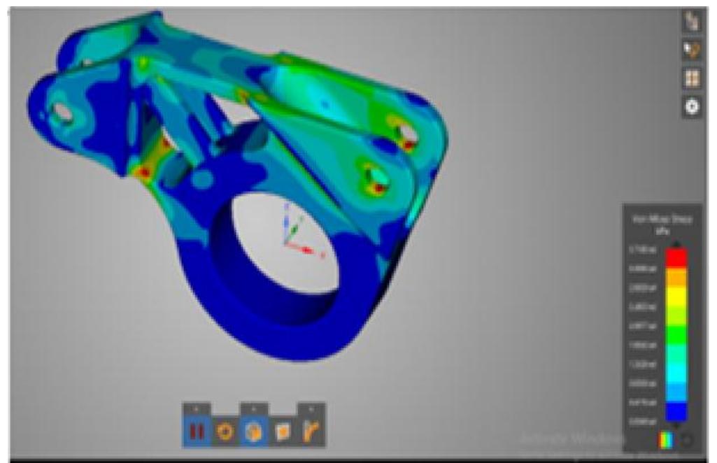 Figure 11 - Design optimization of bell crank lever