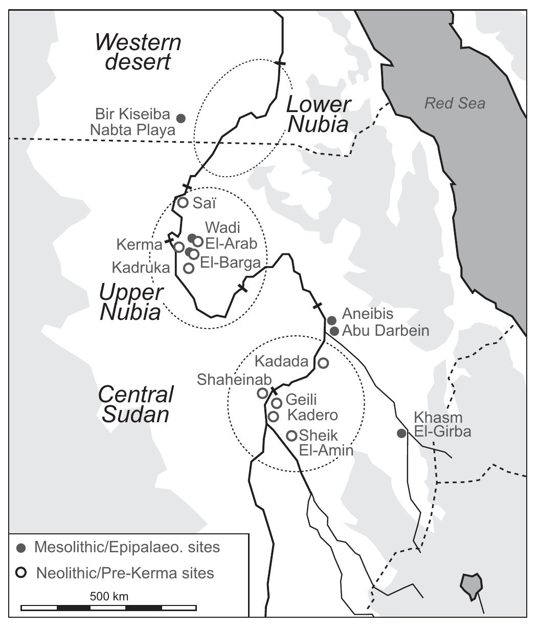 Between these two aforementioned regions of the nile valley,