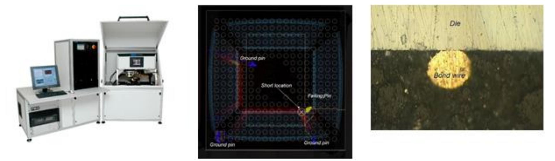 On the left a realized scanning squid microscope. in the
