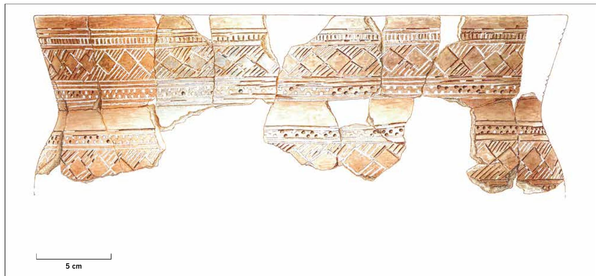 Large bell beaker pot found at the salt production centre of