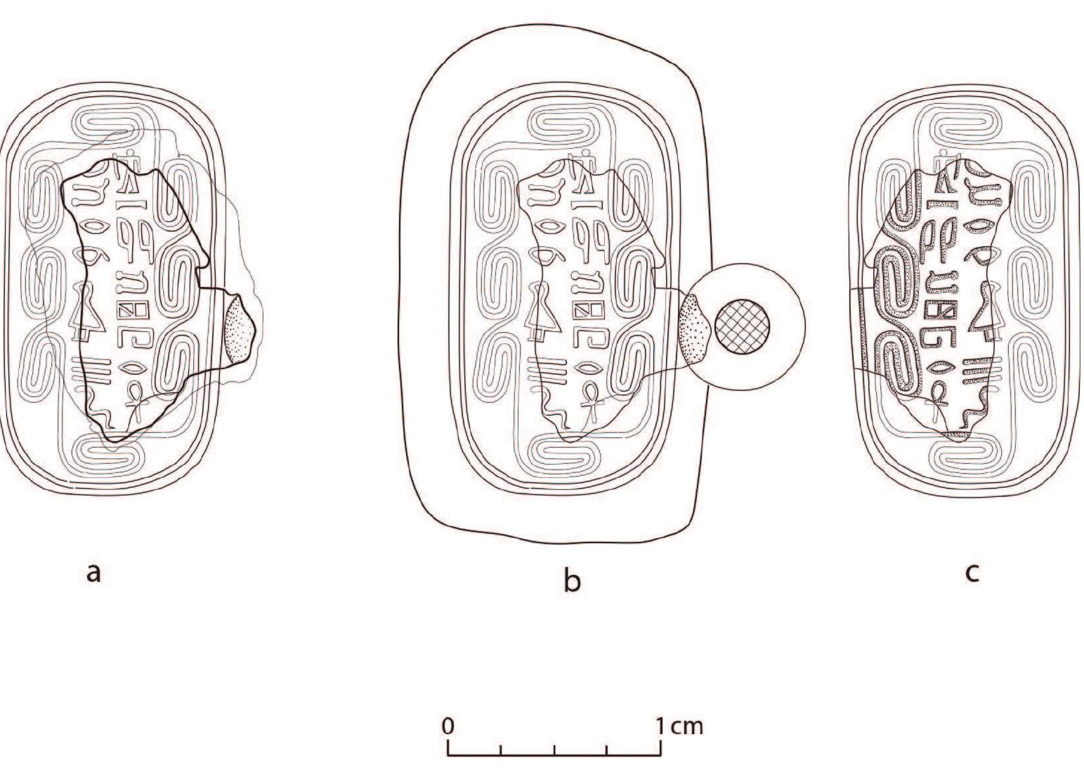 Ficure 4: reconstructions: a: the impression; b: the