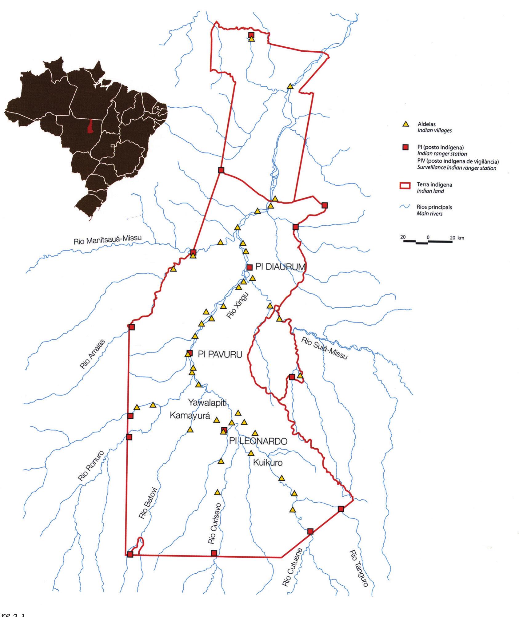 A map of the upper xingu. map reproduced from guran and