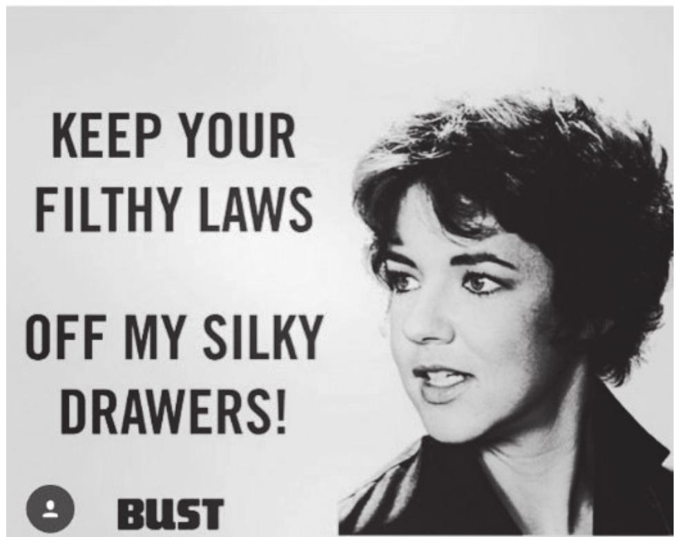 Bust magazine’s downloadable poster for the 2017 women’s