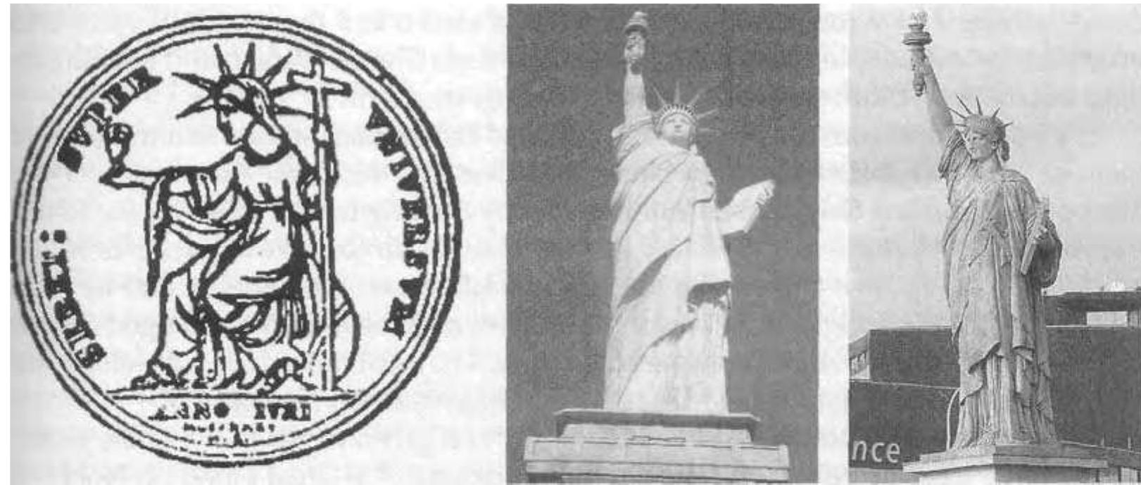 S 70, 71, 72 and 73: queen semiramis as depicted on an