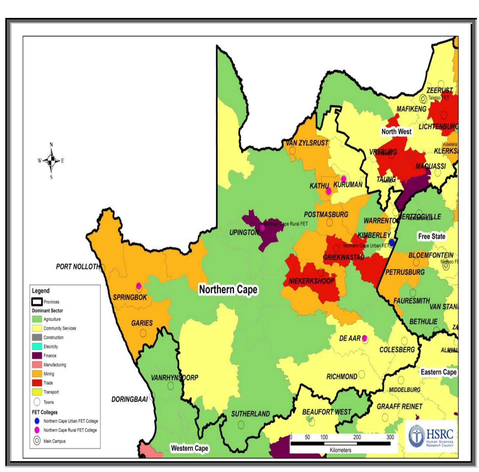 3 northern cape province map