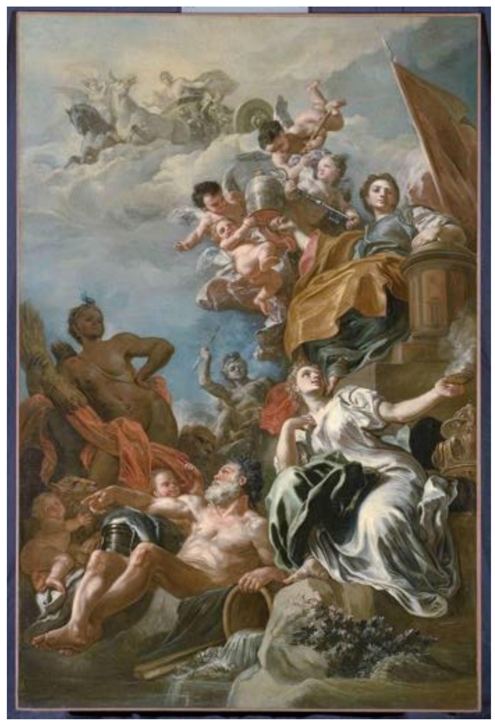 Francesco solimena, a/egory of the four parts of the world,