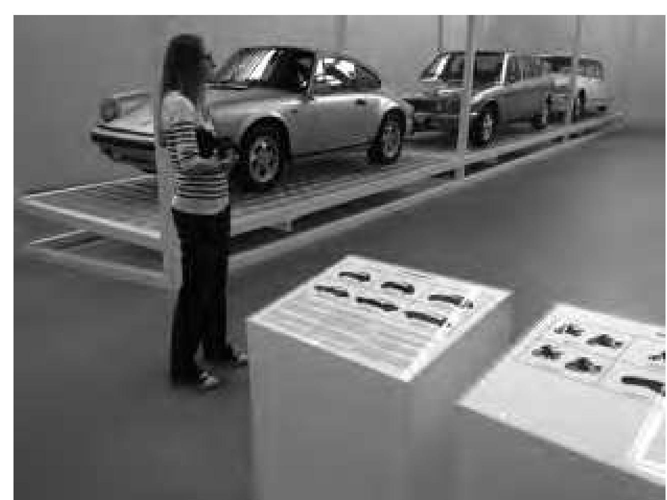 The systematic display at the design museum, munich.