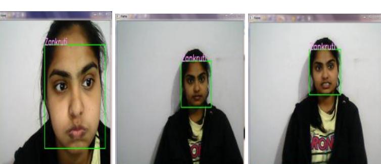 Face recognition using lbph algorithm with varying face