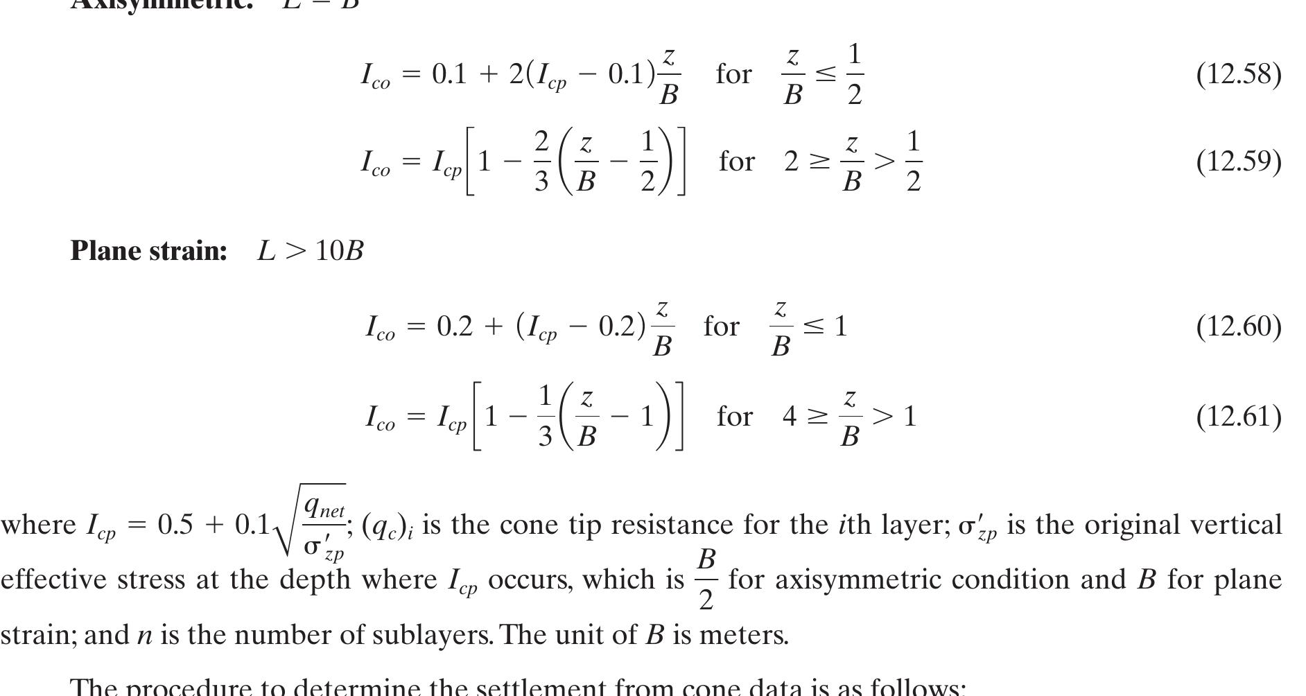 Figure 19 - from 424 CHAPTER 12 BEARING CAPACITY OF SOILS