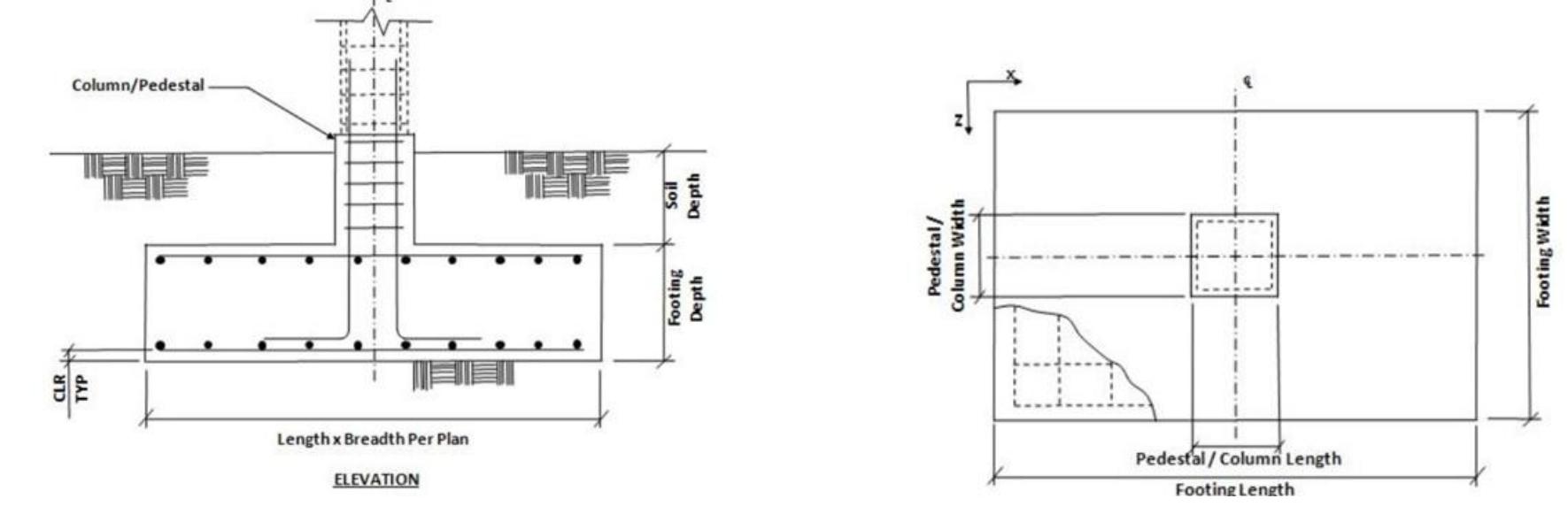 No 16:details of isolated footing(staadpro analysis)