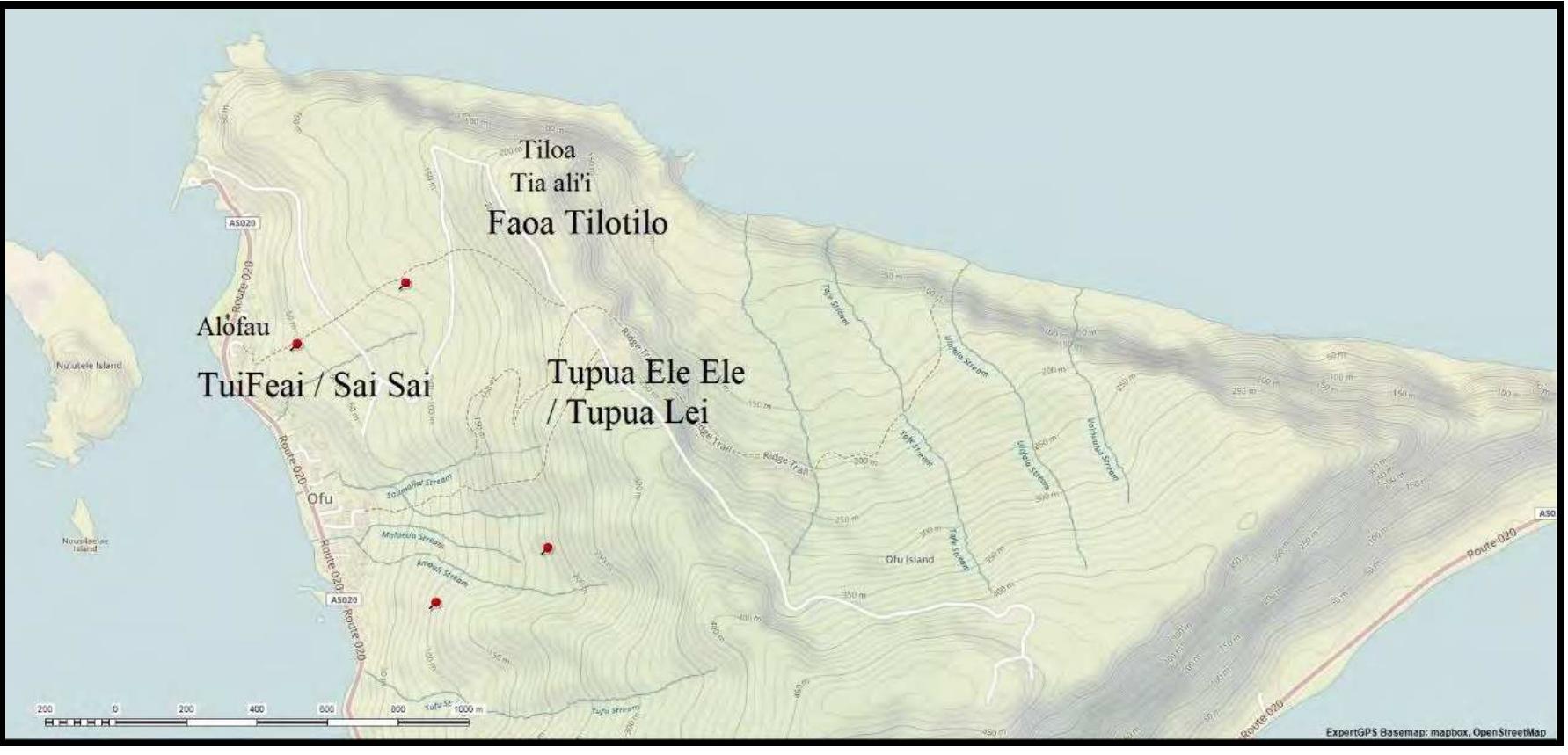 Names of lands that relate to the lineages and actions of