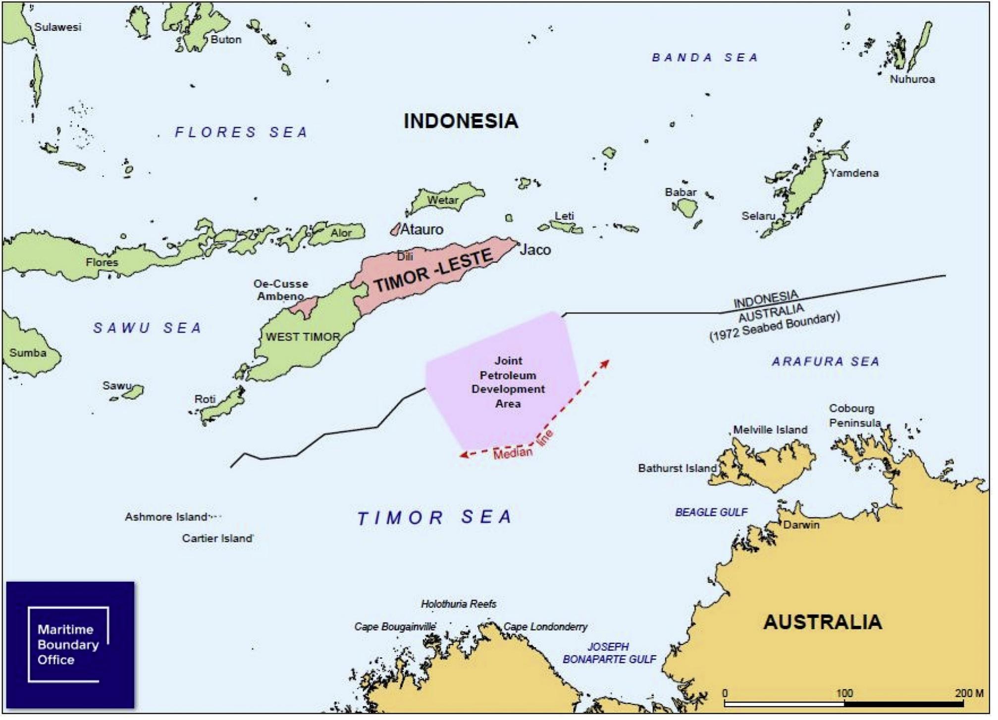Map of timor leste (from timor leste maritime boundary