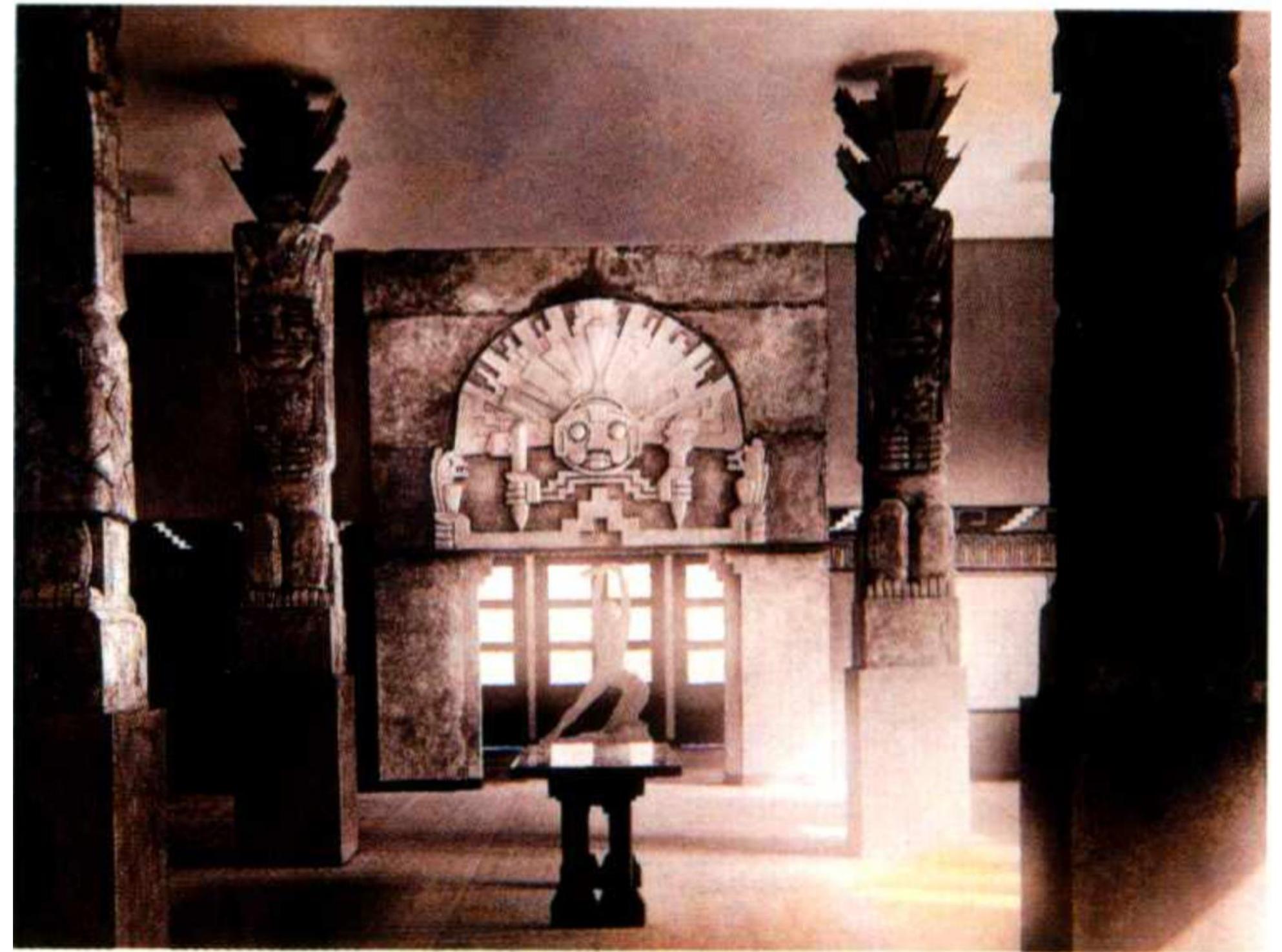 Interior of the peruvian pavilion at the 1937 exposition