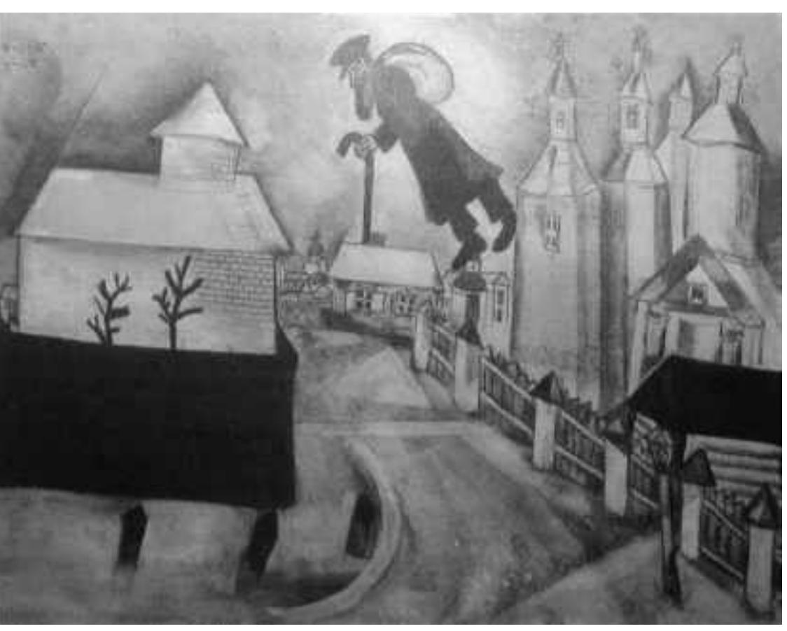 Mark chagall. over vitebsk. 1921-1922
