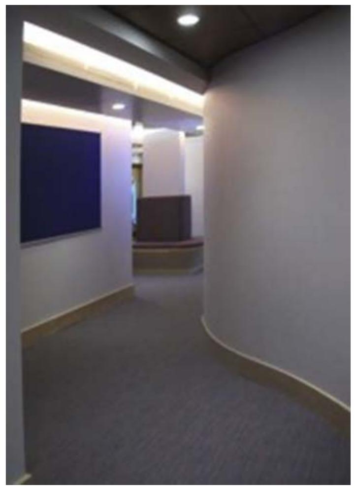 4 curved circulation and indirect lighting. source: ga
