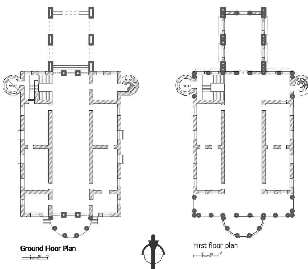 -4: original plan of the wise house (drawing by author)