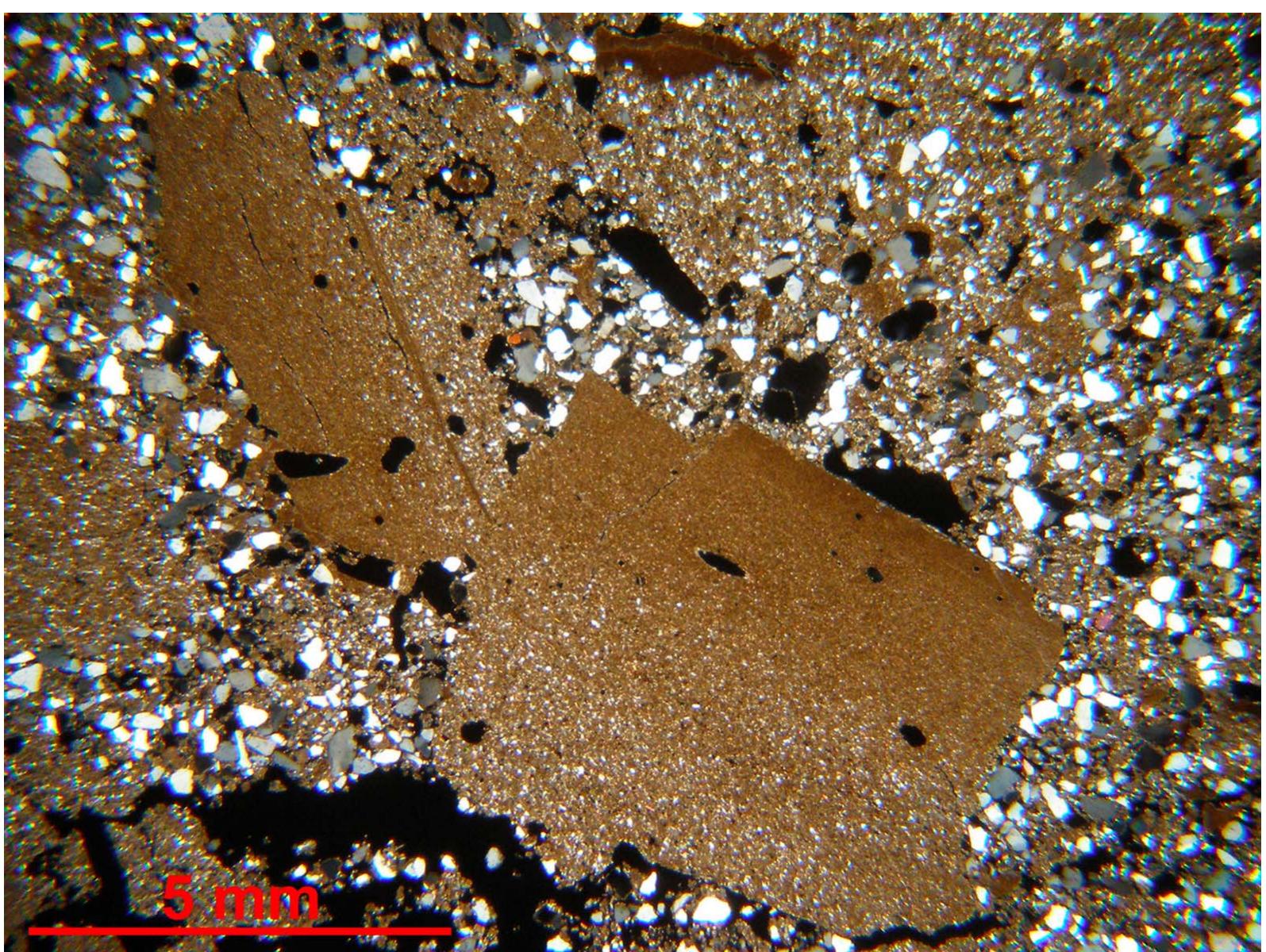 Maicromorphological thin section from terrace wall a66.