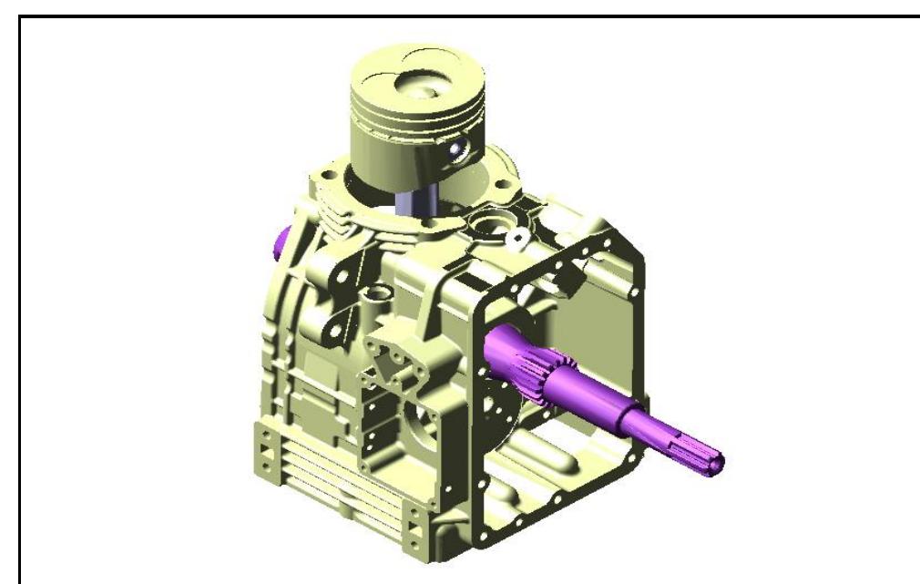 Mechanism including no balancer shaft. each module is
