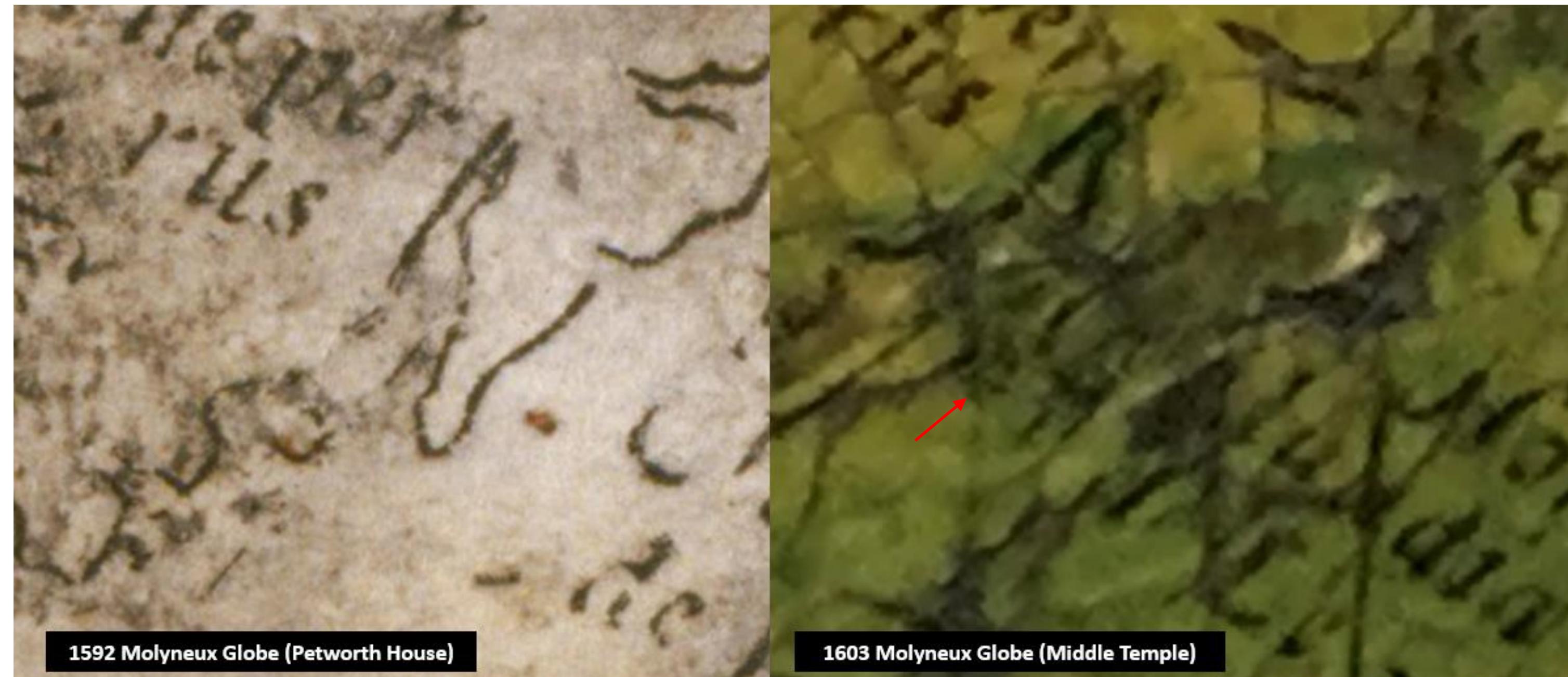 Igure 16. cross-comparison of the 1592 and 1603 editions of