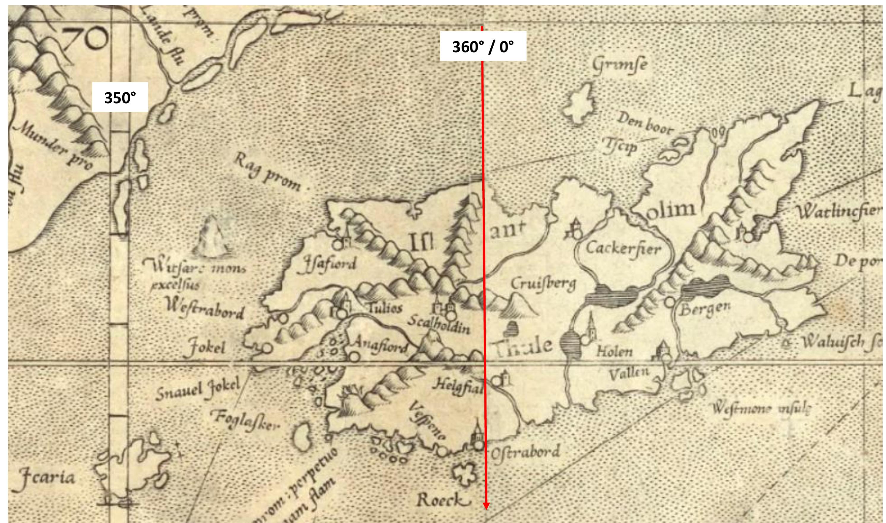 B6. mercator’s prime meridian on his 1569 world map sliced