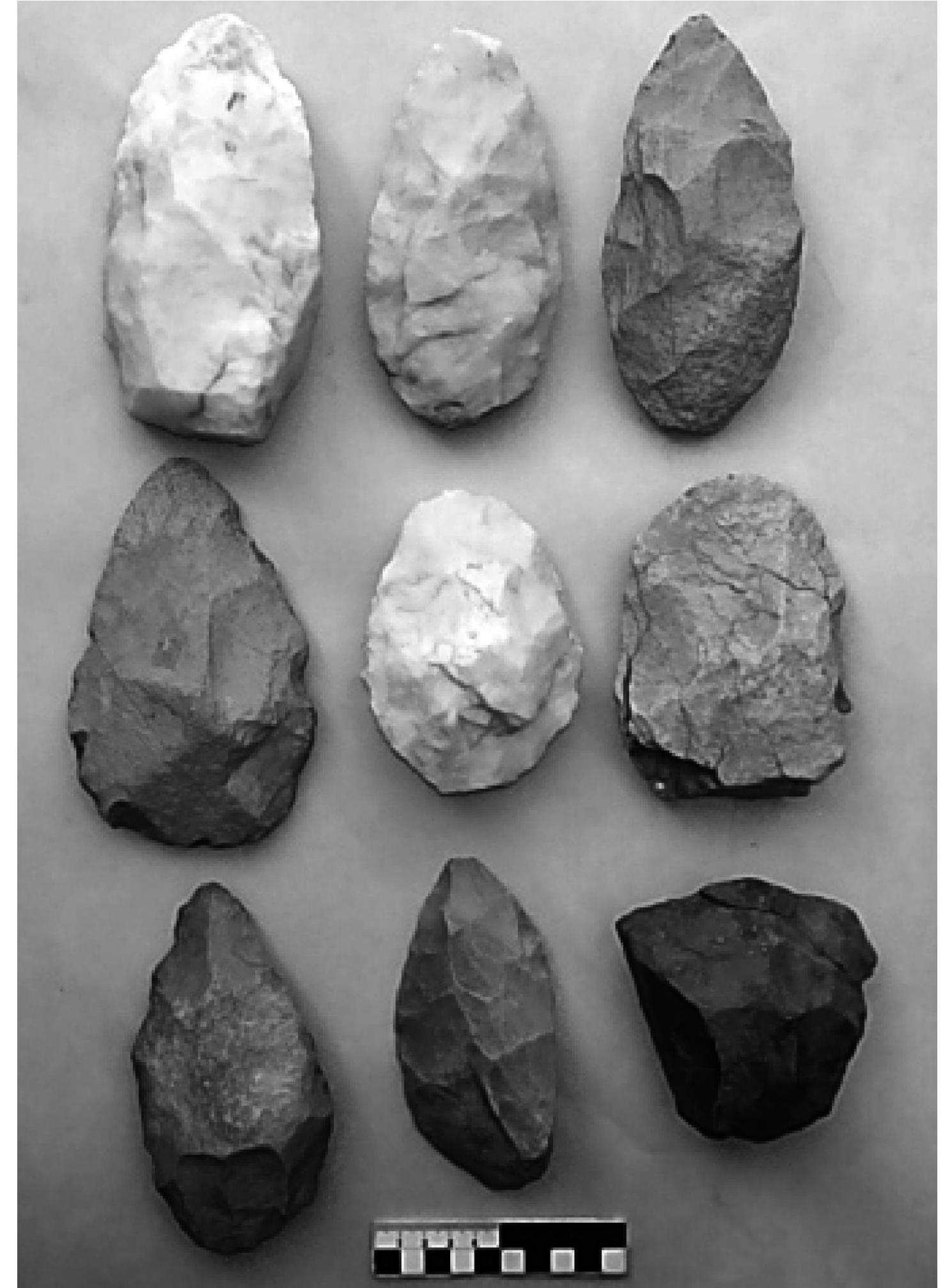 G.6: different styles of late acheulean and msa stone tools