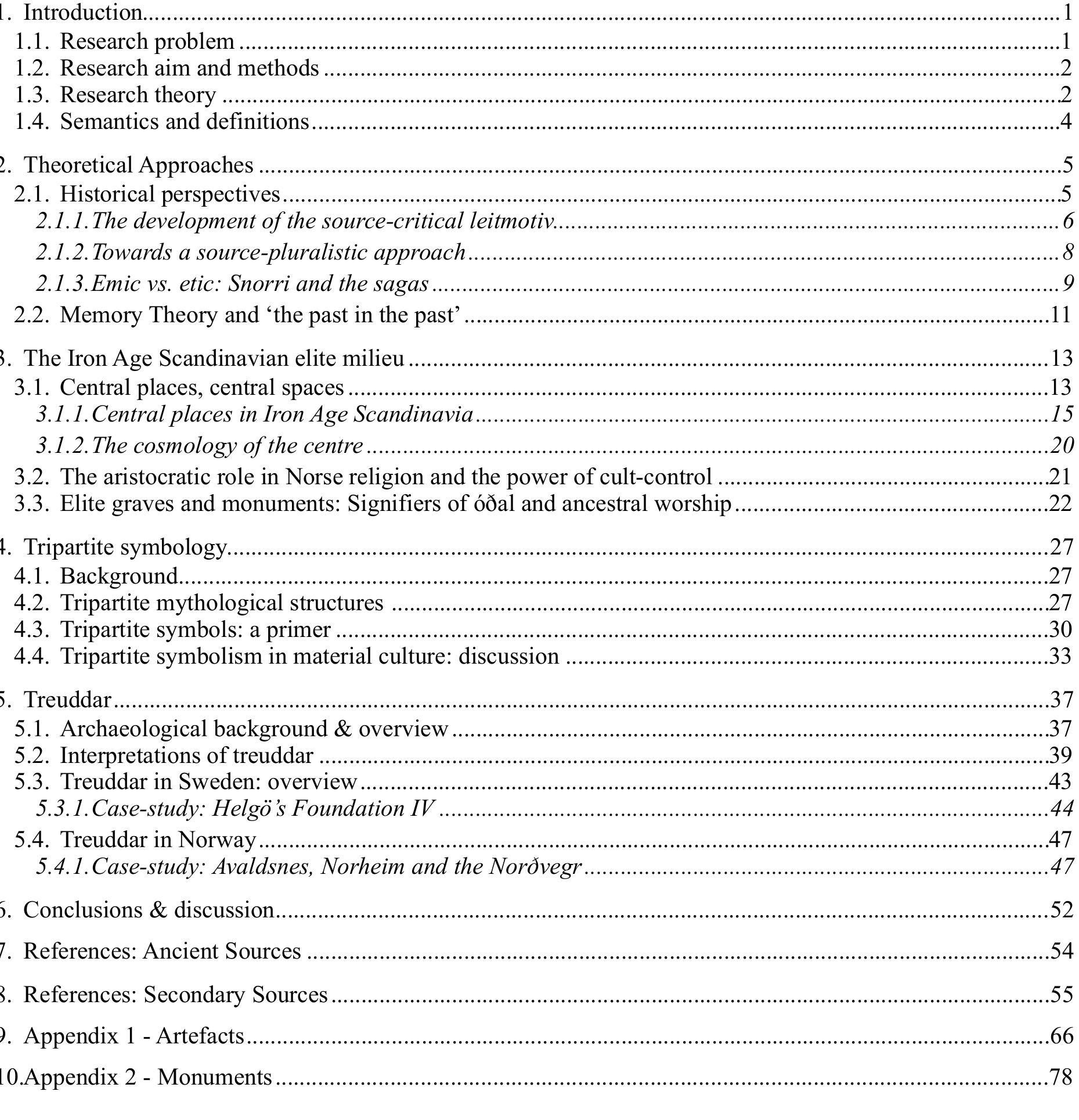 Table 1 - The Tripartite Ideology: Interactions between