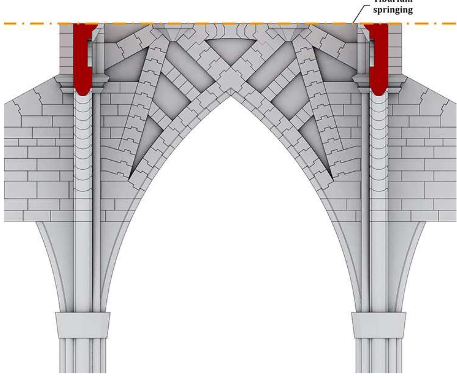 The 3d model of the lower structure, common in both