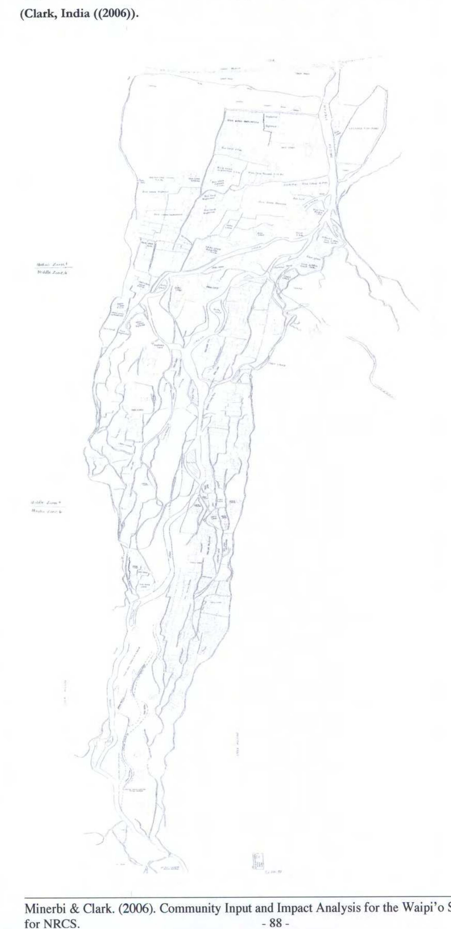 Project: historical map was re-traced to capture some of the