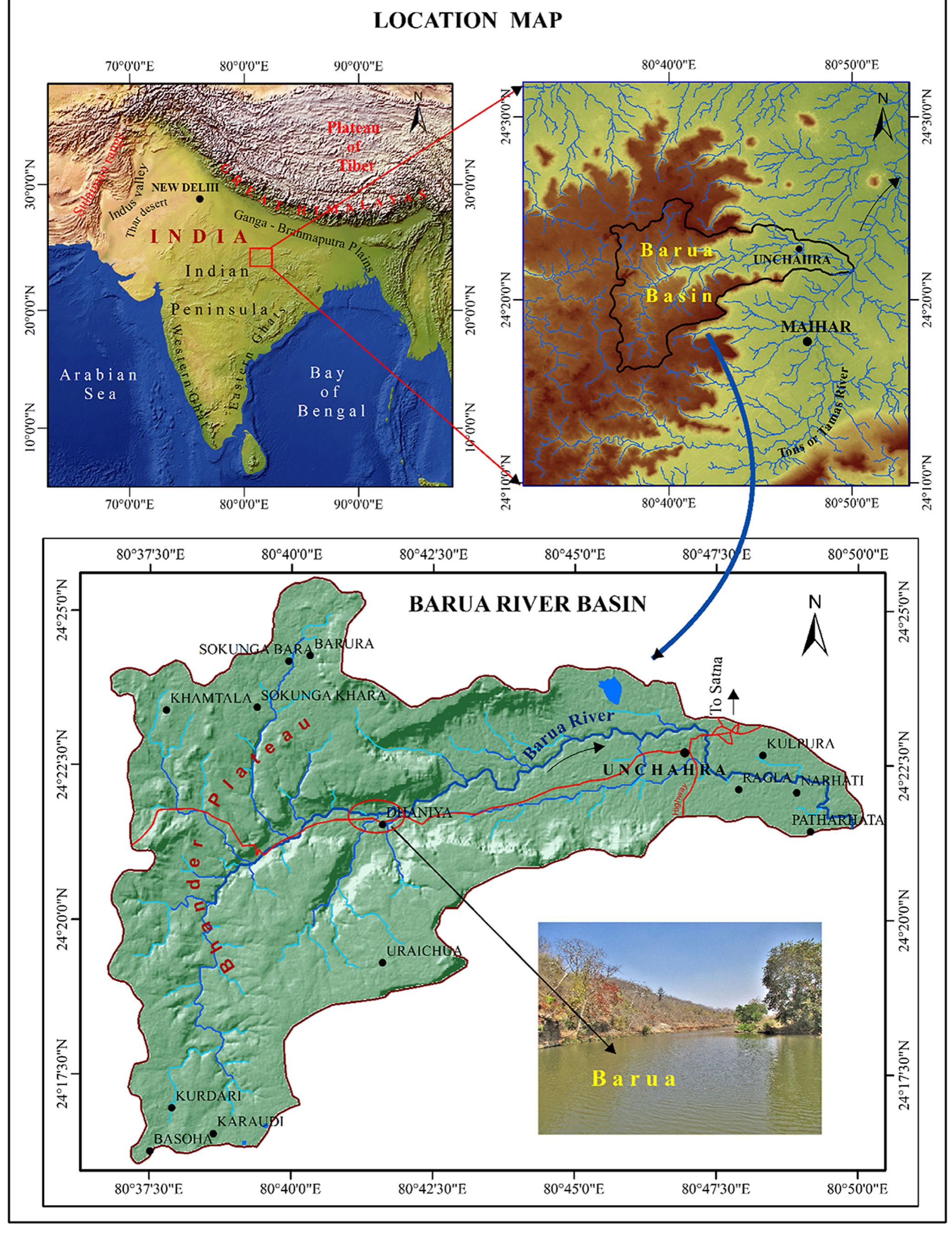 Location map of the study region