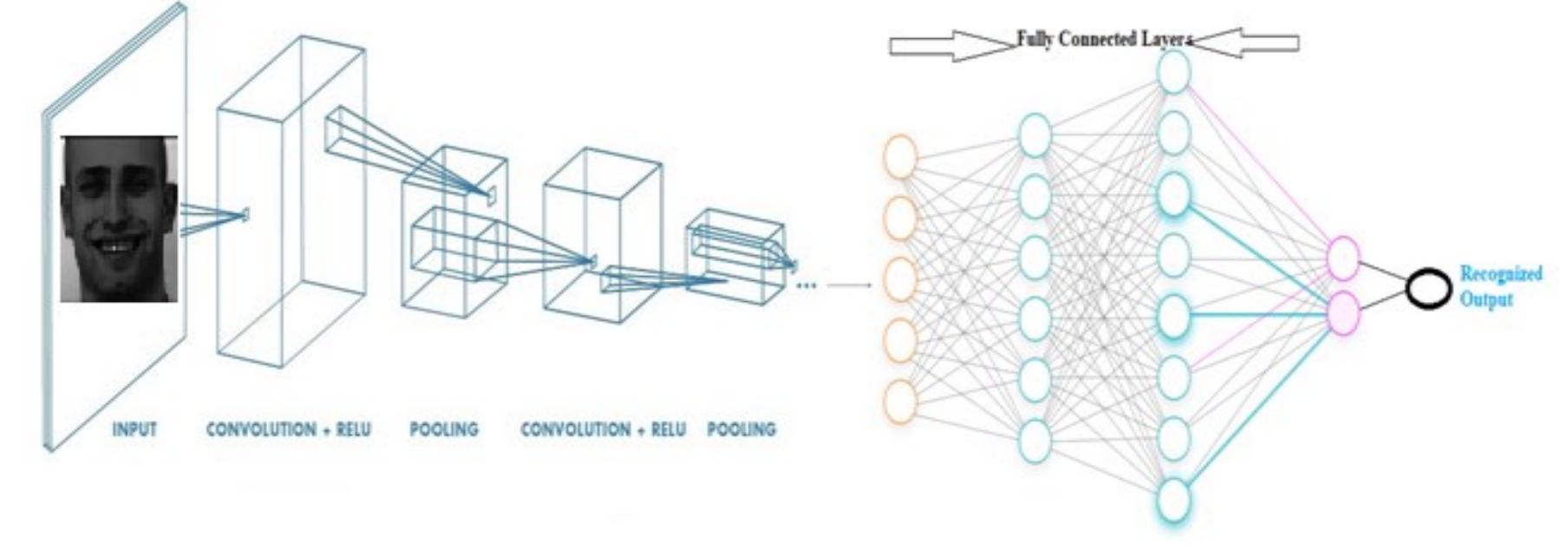 General architectural structure of convolutional neural