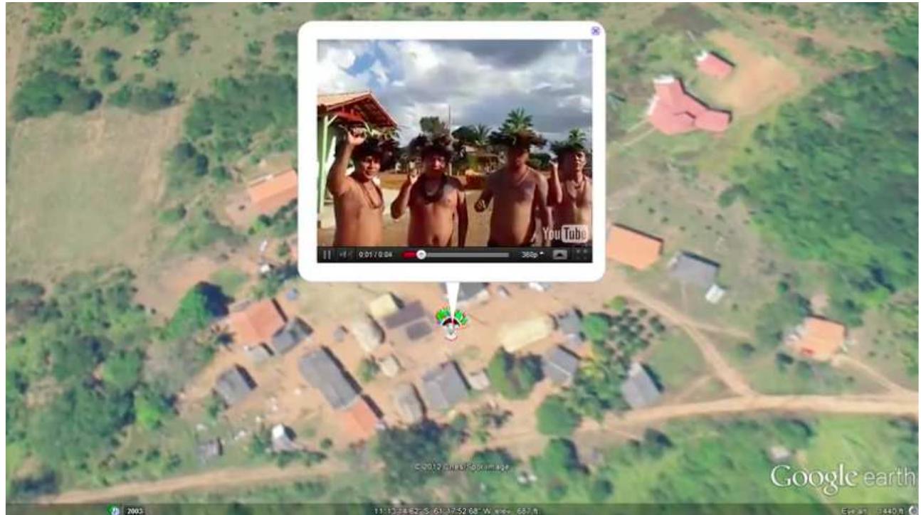 Google earth’s cultural map, with suruis territory, peoples