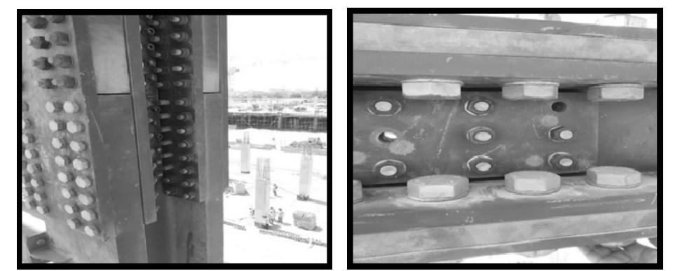 Connection detail for column. fig.5 drawing of connection