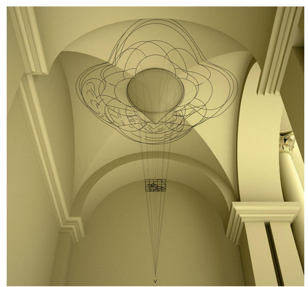 Reconstruction of mirabilia 5: the visual rays reflected by