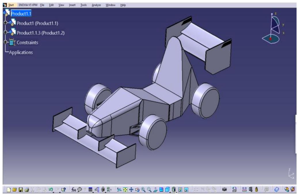 As per the dimensions, shape of aerofoils, angle of attack,