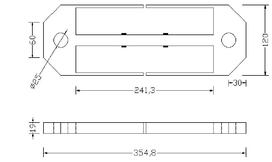 (1): the strain gages pull dynamometer. strain gage