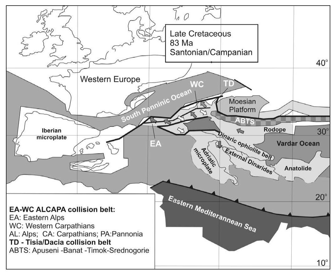 Palaeogeographic reconstruction of the abts belt during late