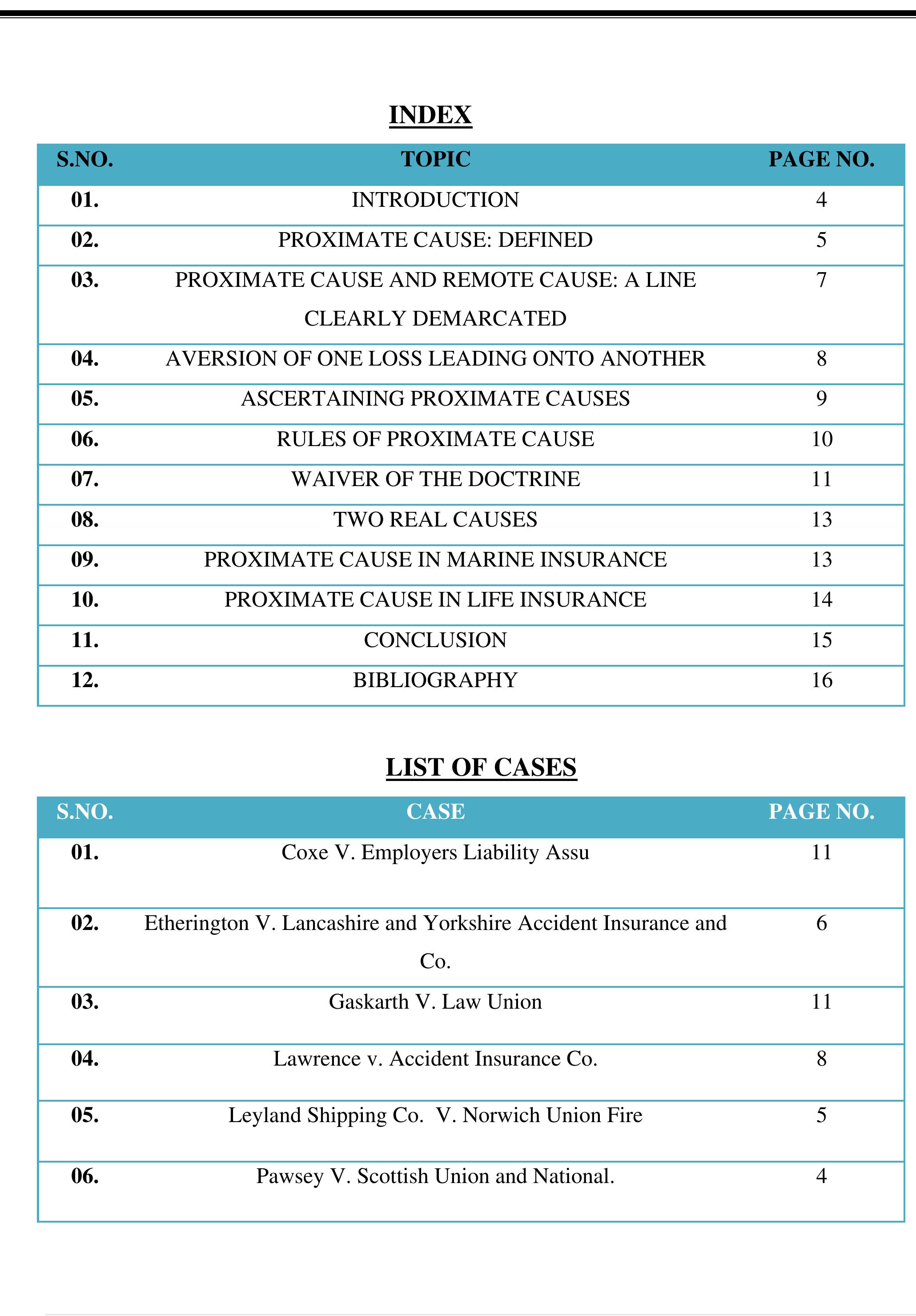 (PDF) Doctrine of Causa Proxima