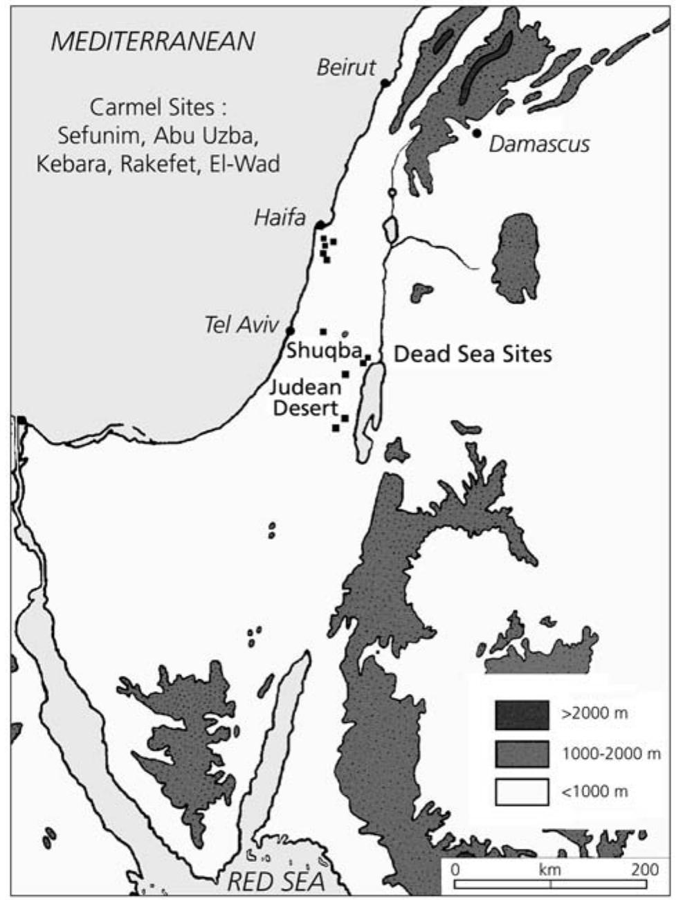 4 fig. 1. map of the south-central levant, showing the