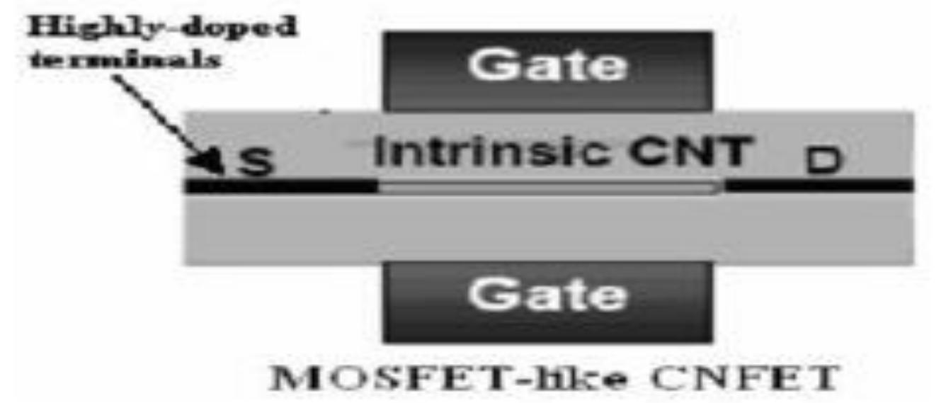 1.4.1 carbon nanotube fet model the structure of this device