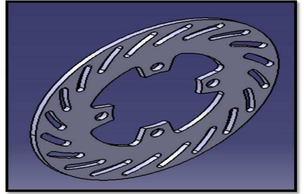 -2: cad model of disc brake 3.2 design parameters