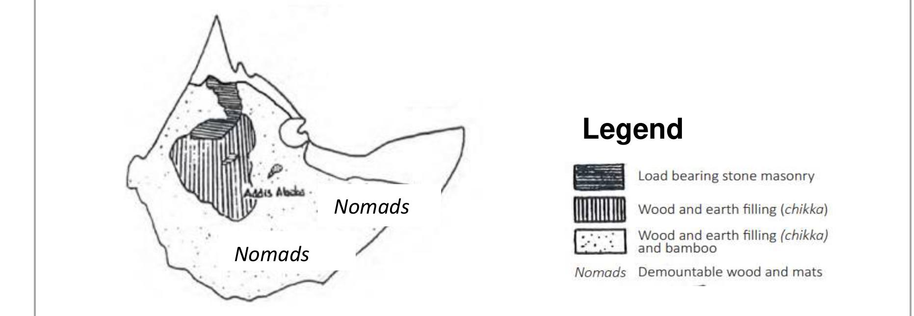Map of vernacular housing in ethiopia classification,