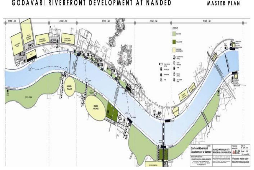 -2: master plan of godavari riverfront the south bank was