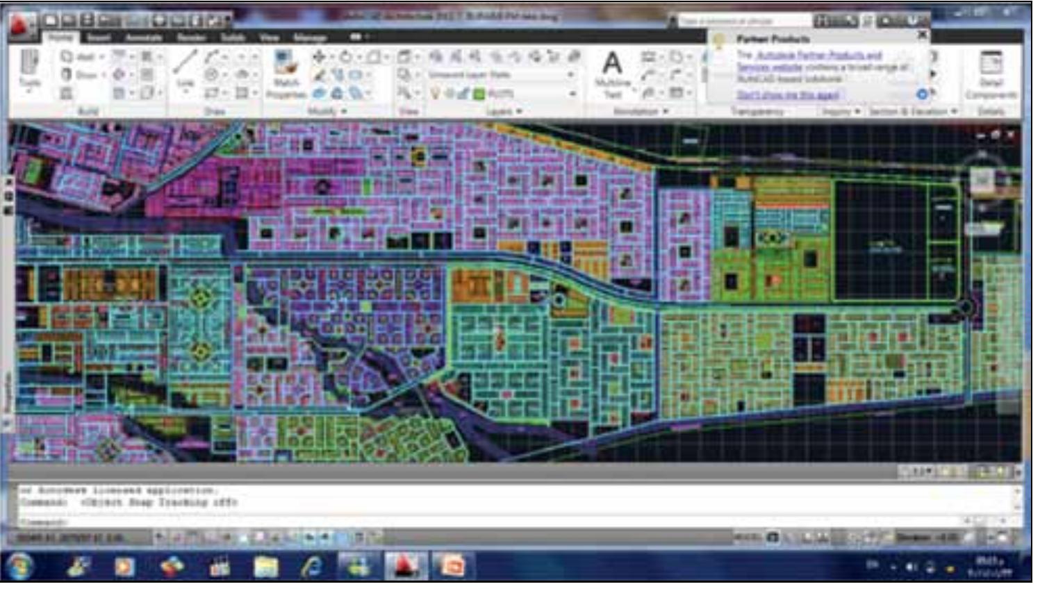 3: screenshot of the autocad plan of muscat capital area in