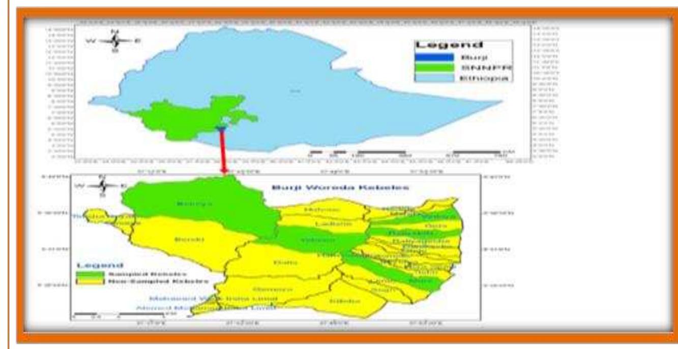 -1: map of the study area regarding medicinal plants