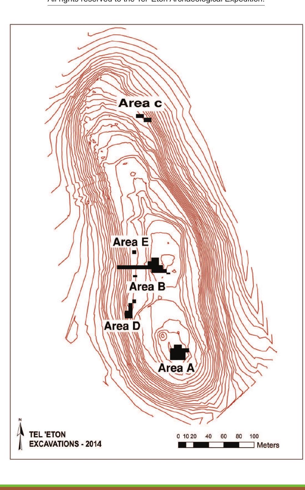 (above). a location map of tel ‘eton and the roads in its