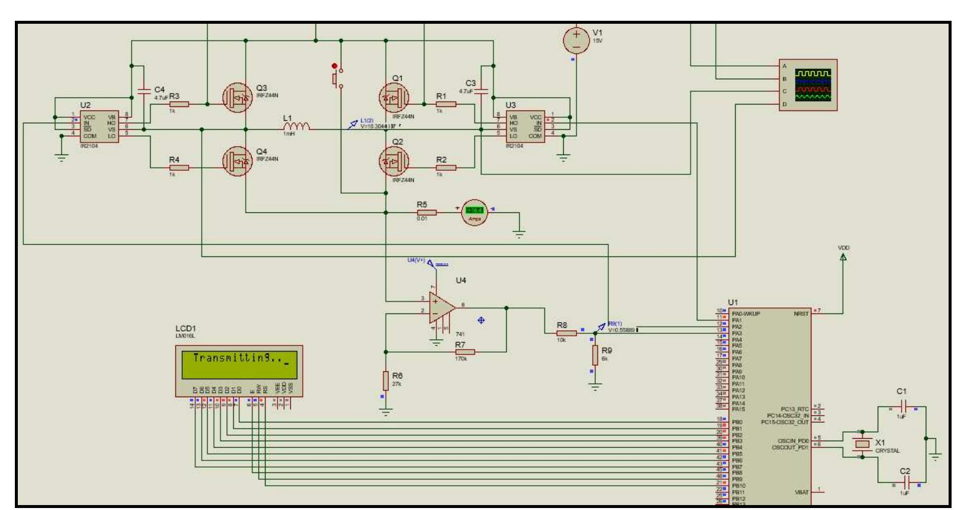 -4: simulation of inverter circuit without bridge fault