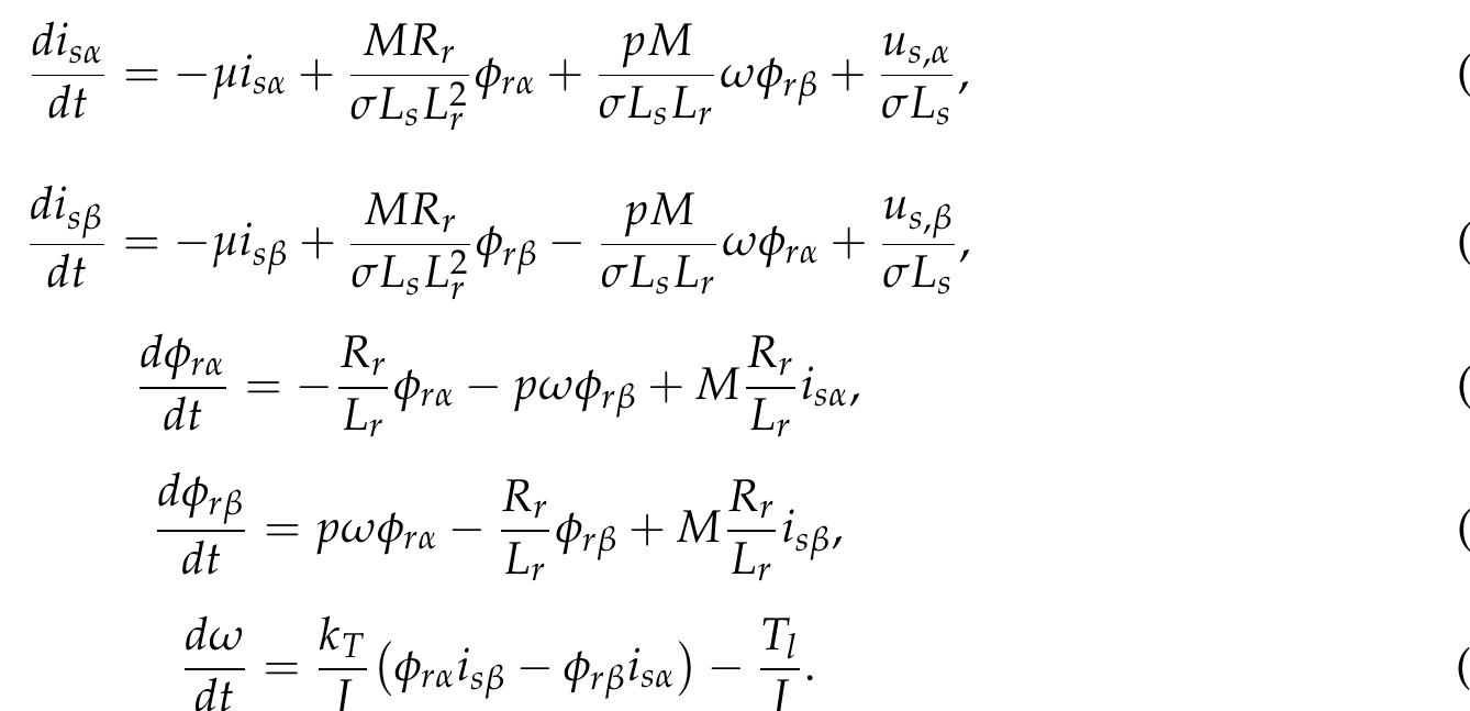 Circuit form representation of induction motors regarding